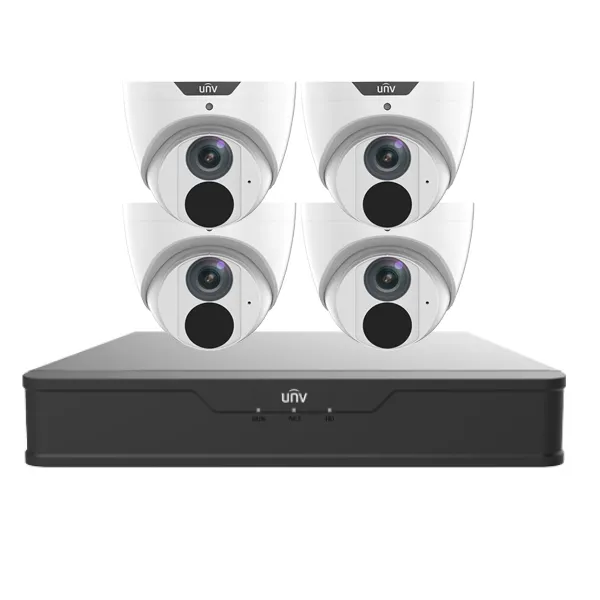 UNV KIT 501 Series NVR 4CH 2TB 4 x 8MP Turret Cameras UNV PRIME E | C.R Kennedy NZ